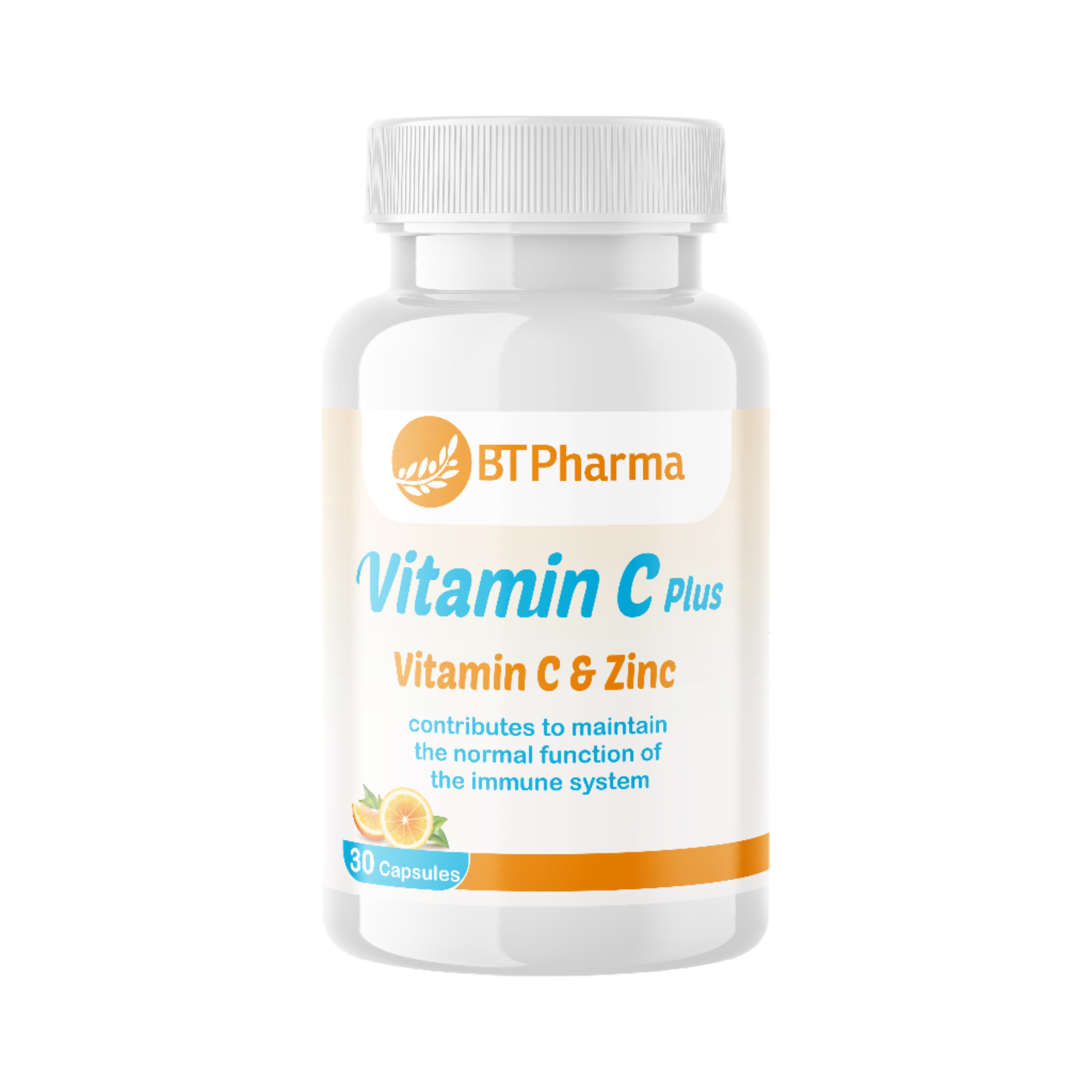 BT PHARMA Vitamin C Plus 500 mg - 30 Capsules – GlowCareJO