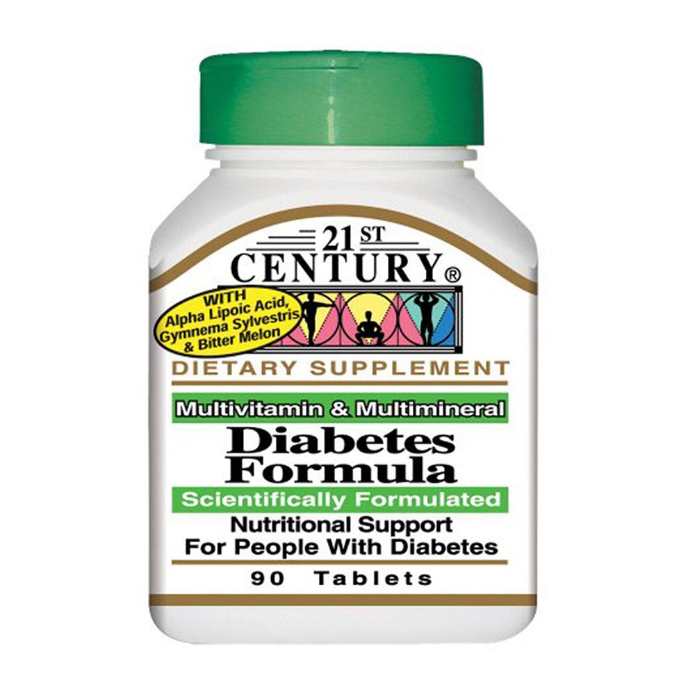 21st Century Diabetes Formula Dietary Supplement – 90 Tablets – GlowCareJO