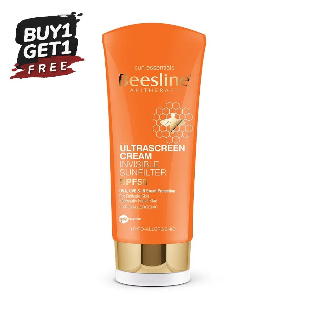BEESLINE ULTRASCREEN CREAM INVISIBLE SUNFILTER SPF 50 - 60ml – GlowCareJO