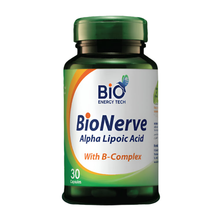 BIO ENERGY TECH BioNerve - Alpha Lipoic Acid with B-Complex - 30 Capsu ...