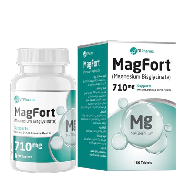 BT PHARMA Magfort Magnesium 710Mg - 60 Tablets – GlowCareJO