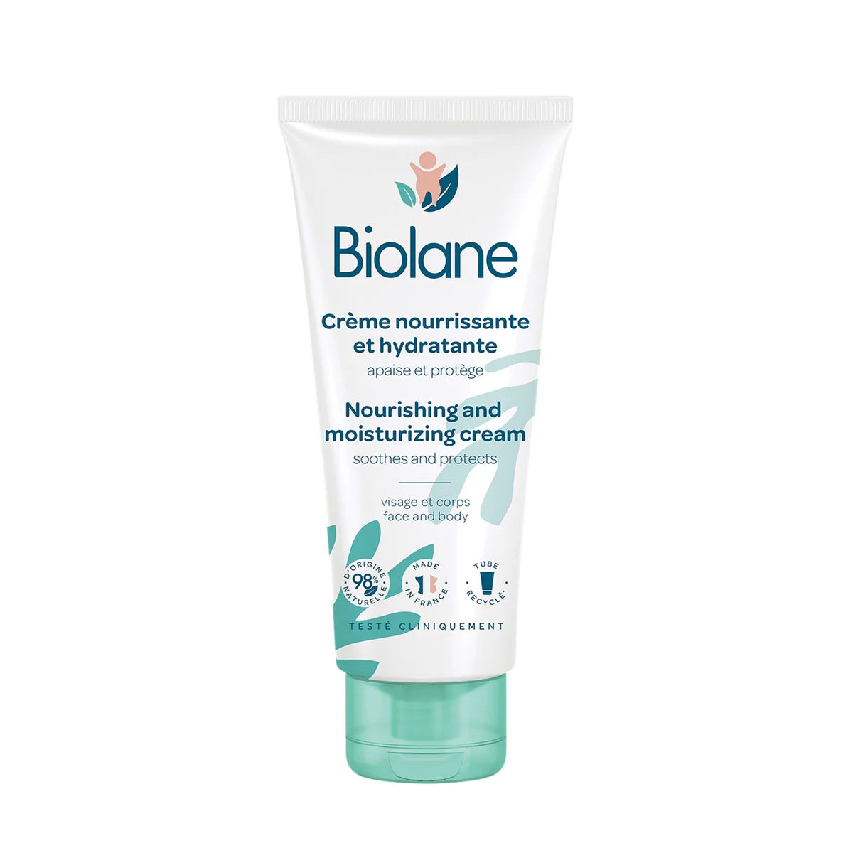 Biolane Nourishing & Moisturizing Cream 100 ml | Face & Body | 98% ...