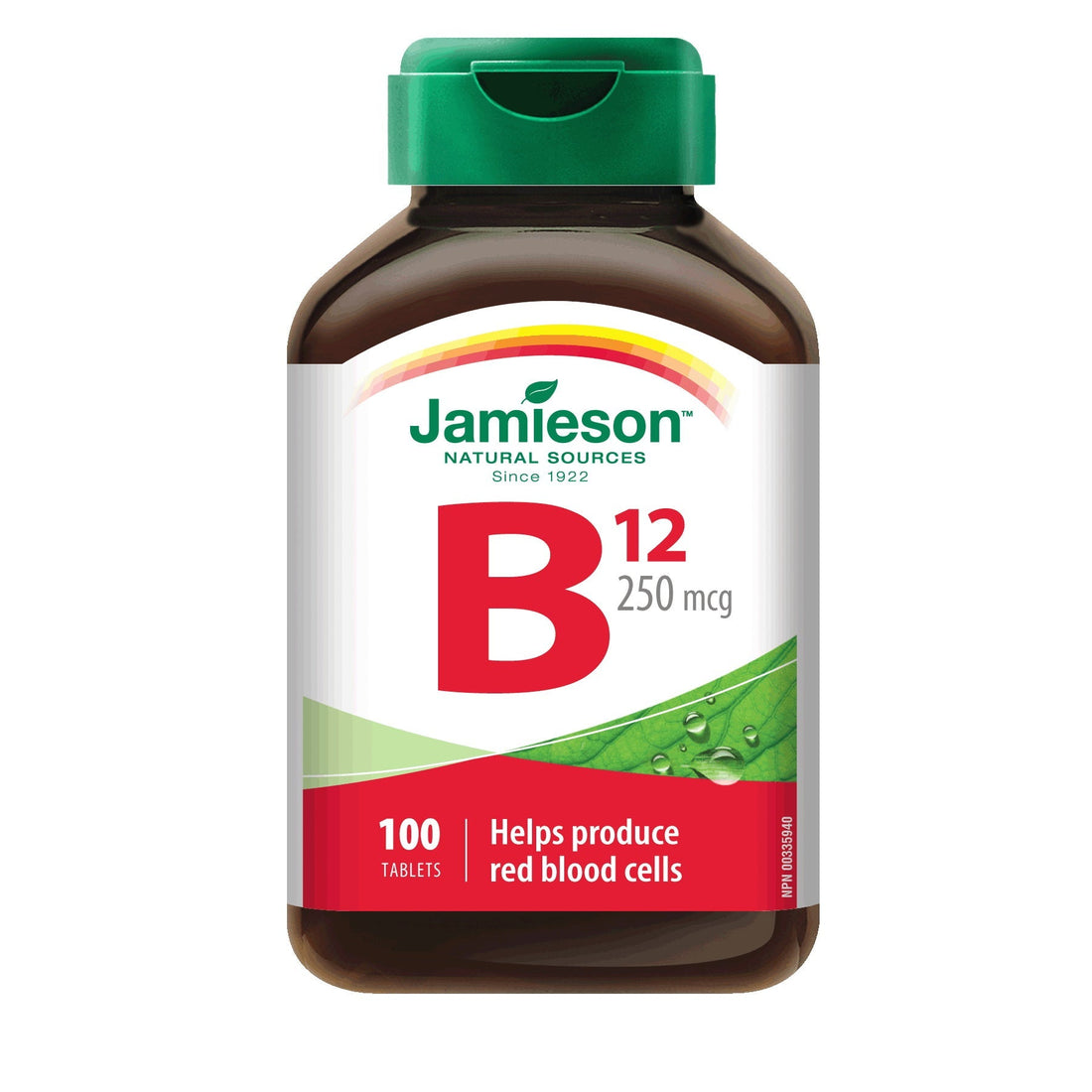 JAMIESON B12 250 mcg 100 Tablets – GlowCareJO