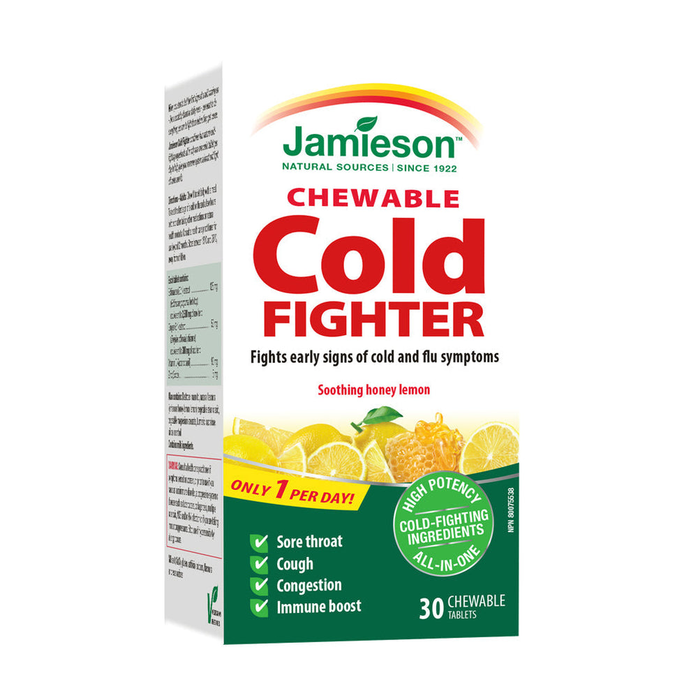 JAMIESON Chewable Cold Fighter 30 chewable Tablets – GlowCareJO