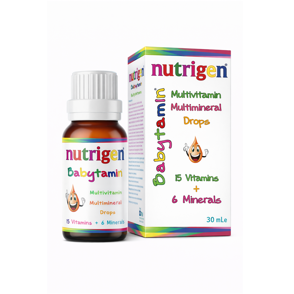Nutrigen Babytamin Multivitamin & Multimineral Drops – 30 mL – GlowCareJO