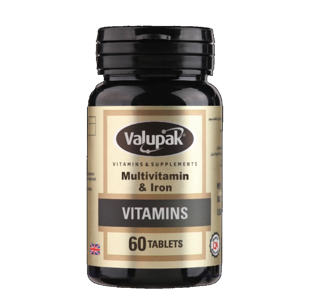 VALUPAK MultiVitamin & Iron – 60 Tablets | GlowCareJO