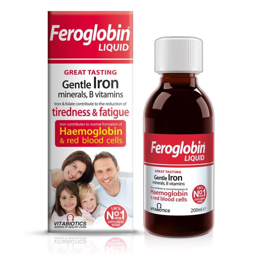 VITABIOTICS FEROGLOBIN LIQUID 200ml – GlowCareJO