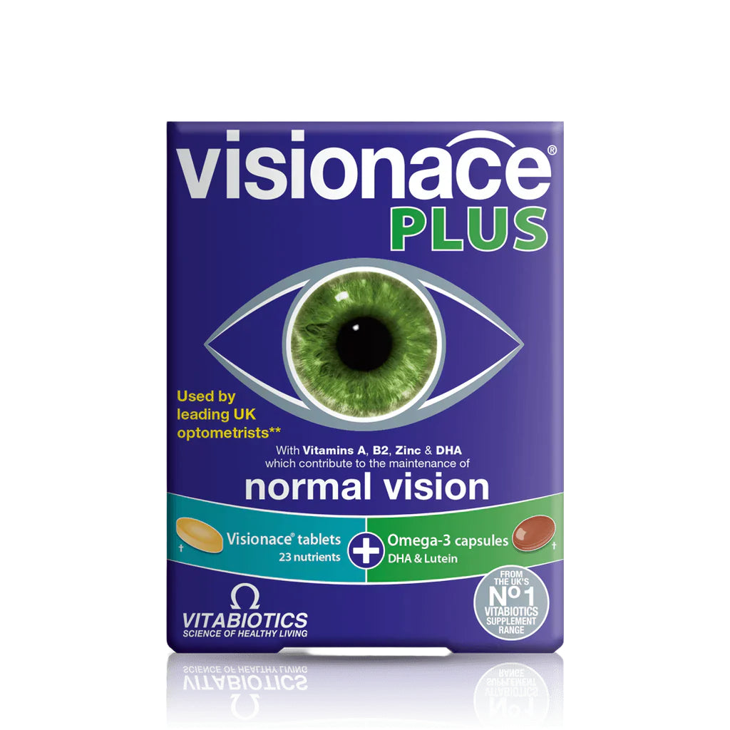 VITABIOTICS Visionace Plus 56 Tablets/Capsules – GlowCareJO